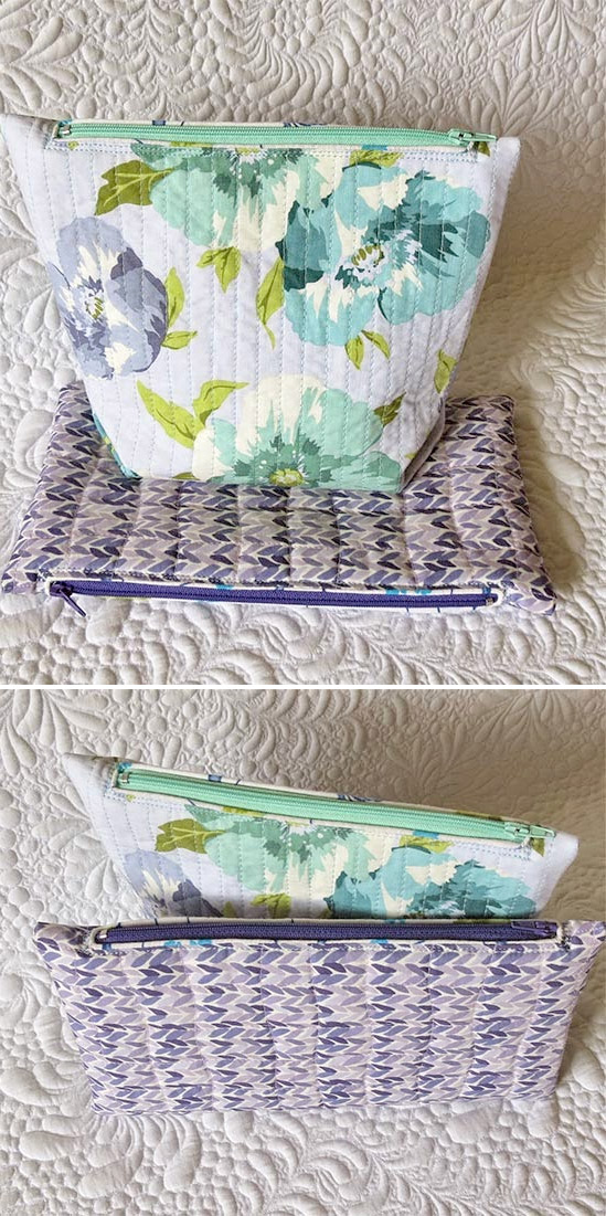 Quick gifts to sew- quilted pouches - Geta's Quilting Studio