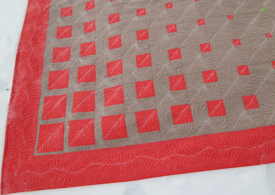Modern Geometric Three Color Quilt Pattern